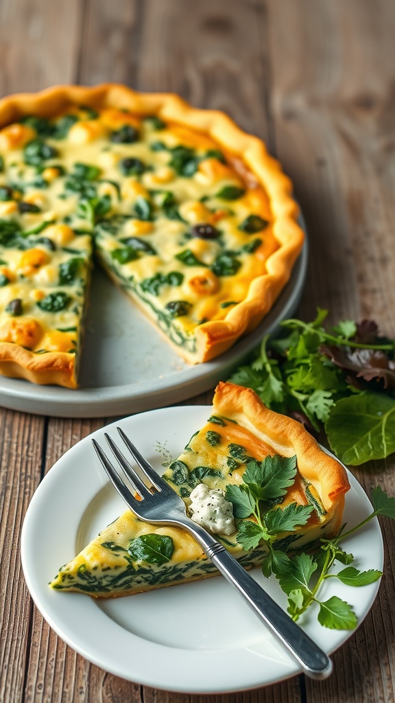 Classic Spinach and Cheese Egg Quiche Recipe